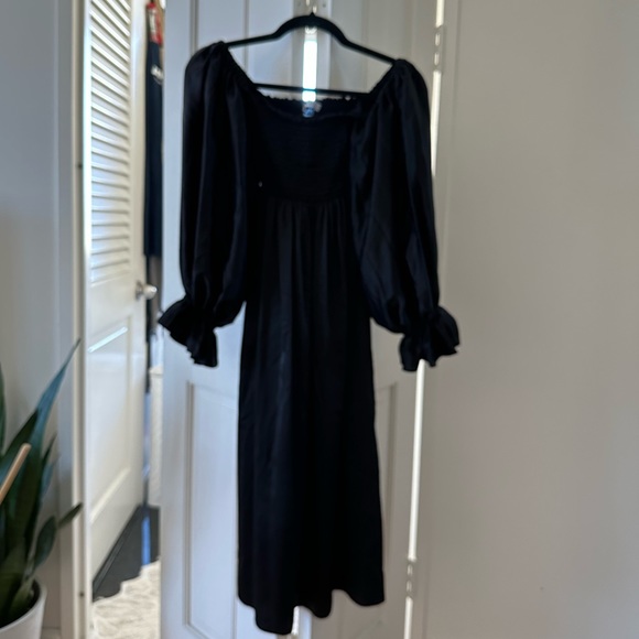 Sleeper | Dresses | Sleeper Atlanta Silk Dress In Black Xs | Poshmark